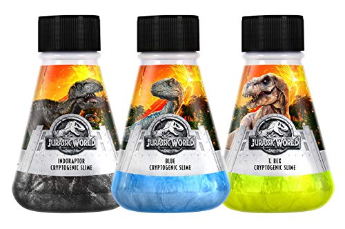 Jurassic World 12 Pack Slime, Dinosaur Slime, T-Rex, Velociraptor and ...