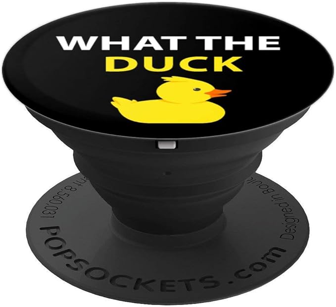 Amazon.com: What The Duck Funny Duck Saying PopSockets Grip and Stand ...