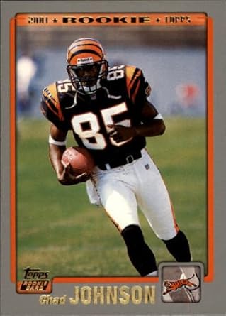 Amazon.com: 2001 Topps Football Rookie Card #340 Chad Johnson Mint ...