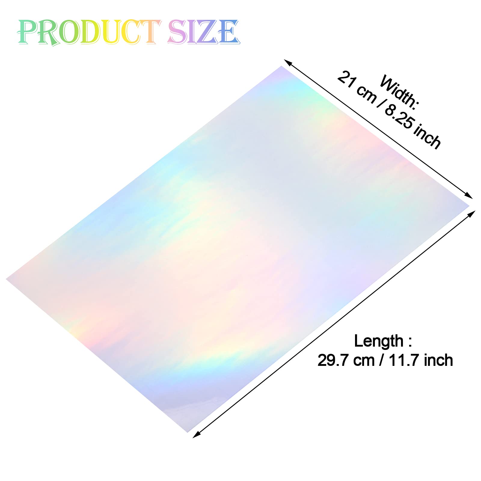 Mua Outus 24 Sheets Holographic Laminate Sheets Transparent Holographic ...