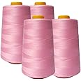 Amazon.com: AK Trading 4-Pack Pink All Purpose Sewing Thread Cones ...