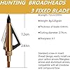 Huntingdoor 12Pack 3 Fixed Blade Archery Broadheads 125 Grain Arrow ...