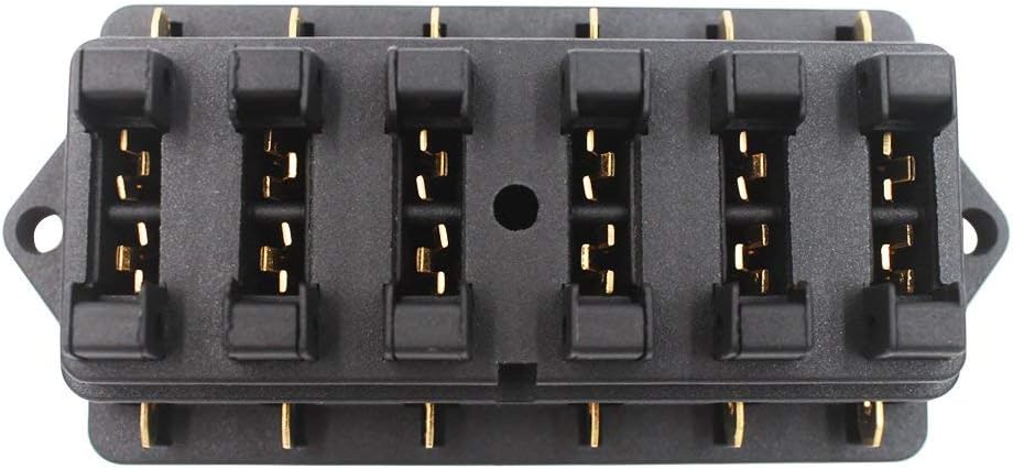 Gebildet 6 Way 32V Universal Car Standard Blade Fuse Holder Box (Apply ...