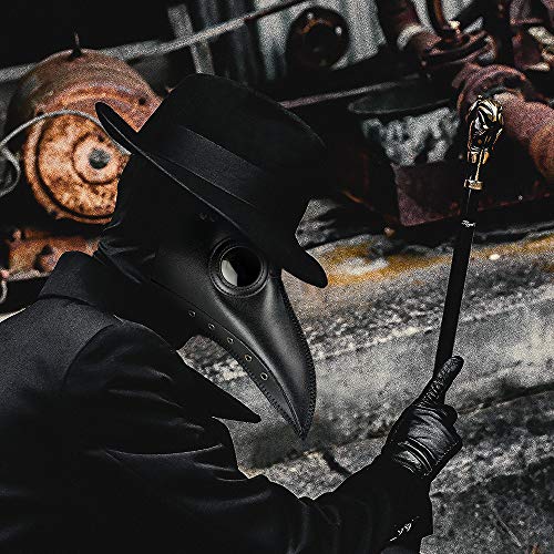 Halloween Plague Doctor Mask for Adults - Scary Long Nose Beak Bird ...