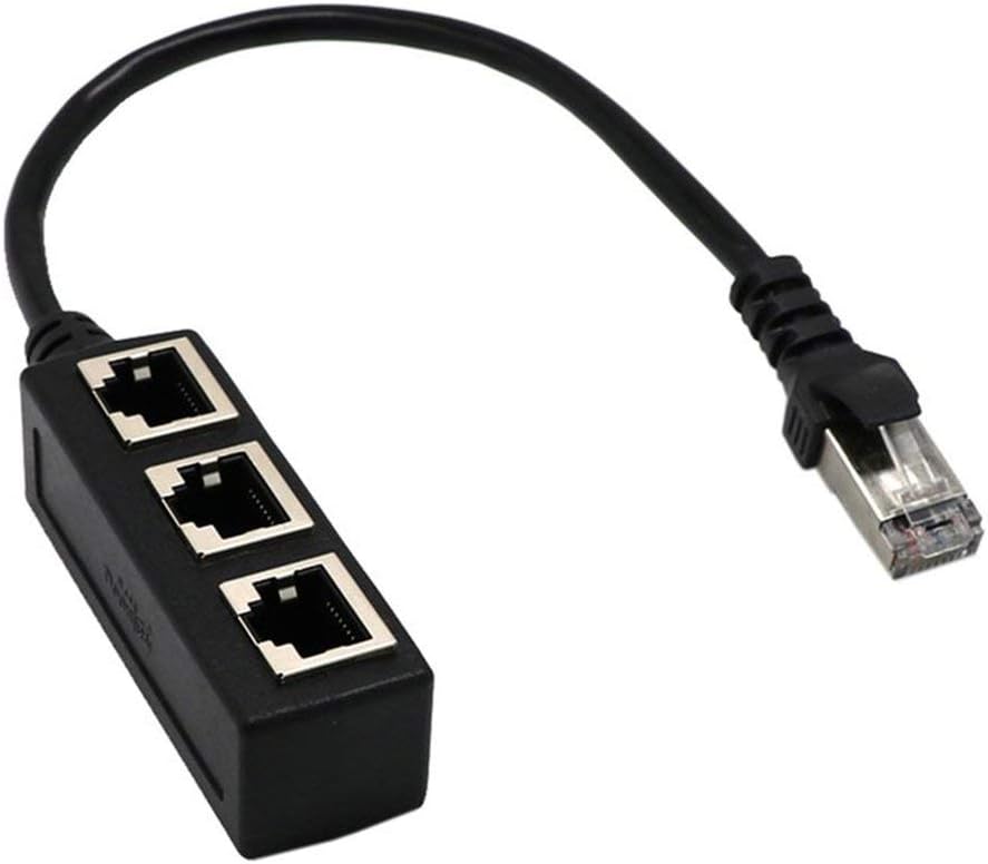 nbvmngjhjlkjlUK Splitter Ethernet RJ45-Kabeladapter 1 Stecker auf 2/3 ...