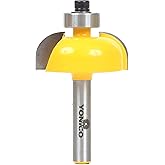YONICO Router Bits Edge Forming Cove 1/2-Inch Radius 1/4-Inch Shank ...