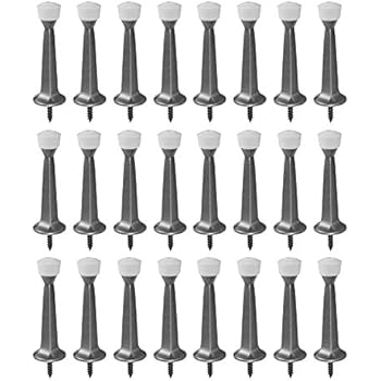 Amazon.com : 25x Antique Nickel Solid Door Stop Screw-in Stopper 3 ...