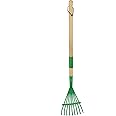 Amazon.com : Xifando Kids Leaf Rake-Small Wooden Handle Leaf Rake with ...