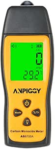 Handheld Carbon Monoxide Meter, Carbon Monoxide Detector, High Precision CO Detector, Portable ...