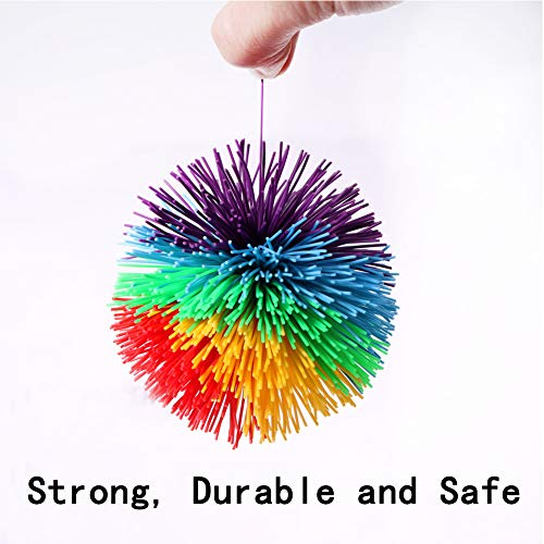 6-Pack Monkey Stringy Balls, Soft Active Sensory Toys, Colorful Bouncy ...