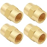Amazon.com: Uenede 8PCS 1/4 Inch NPT Brass Hex Nipple Coupling 1/4" NPT x 1/4" NPT Male Threaded ...