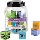 Amazon.com: hand2mind Telling Time Dice, Large Foam Dice for Classroom, Clock Learning for Kids ...