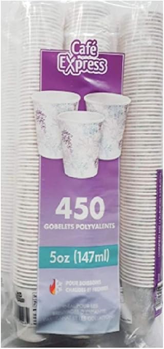 450 Pcs Café Express 5 oz.(147ml) Multi-Purpose Cups Paper Bath Cups ...