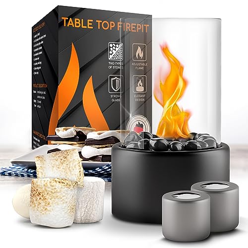 Tabletop Fire Pit [4h Burning Time] - Indoor & Outdoor - Ethanol Table ...