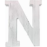 Amazon.com: Extra Large Wood Decor Letters Wood Distressed White ...