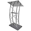 Kingdom KML2S Large Curved Lectern with Shelf, Stand Up Church Pulpit ...