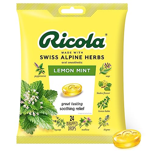 Ricola Lemon Mint Throat Drops, 24 Count | Pricepulse