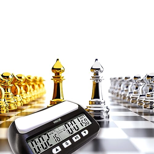 VINJOE Chess Clock Digital Chess Timer Professional for Board Games ...