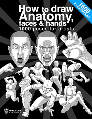 Mua How to draw anatomy, faces & hands 1000 poses for artists: The ...