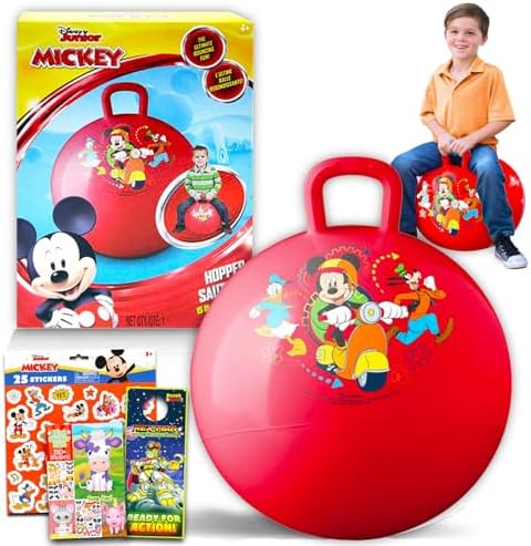 Classic Disney Mickey Mouse Hopper Ball for Kids - Bundle with 15 Inch ...