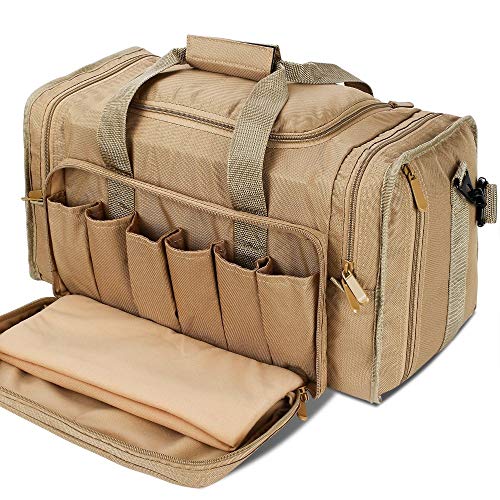 SoarOwl Tactical Gun Range Bag，Pistol Shooting Range Duffle Bag Gun ...