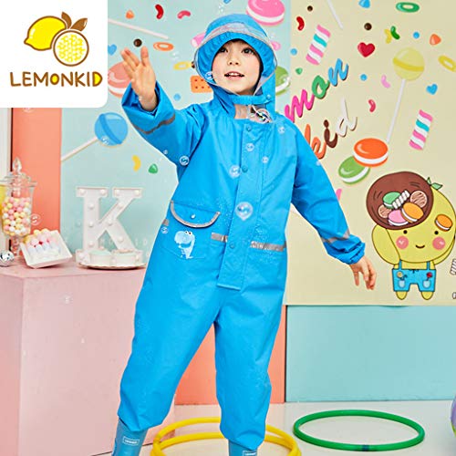Toddler Rain Suit Baby Rain Suit with Hood Waterproof Coverall One Piece Rain Suit Kids Muddy ...