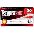 Temprafen ibuprofeno 400mg para dolor, inflamación y fiebre, 20 cápsulas liquidas : Amazon.com ...