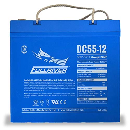 Fullriver DC55-12 Deep-Cycle AGM Battery on Galleon Philippines