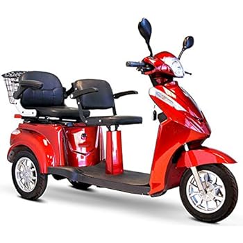 Amazon.com: Two Seats Tandem Adult Electric Mobility Scooter, Double ...