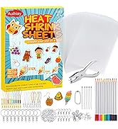 Amazon.com: Auihiay 145 Pieces Heat Shrink Plastic Sheet Kit Shrinky Dinks Include 20 PCS Shrink ...
