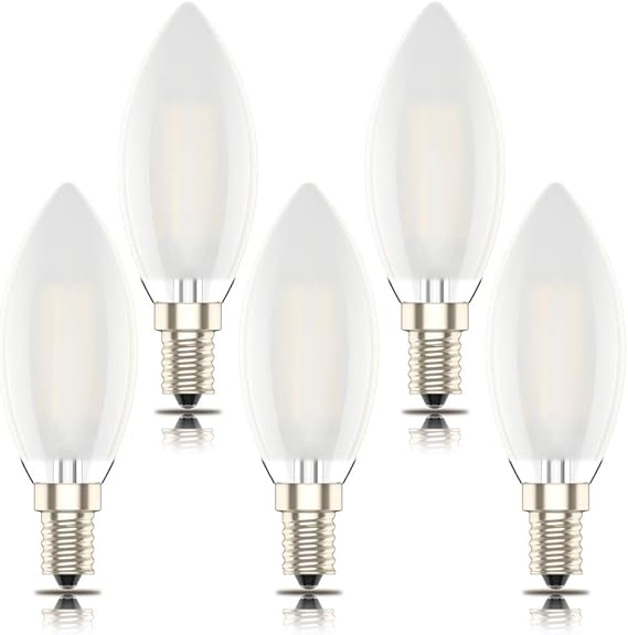 Phoenix LED E14 Dimmable Candle Bulbs, Small Edison Screw, C35 SES ...