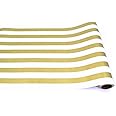Amazon.com: Striped Table Runner - Gold Paper Table Runner for Patries ...