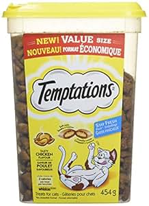 Temptations Treats for Cats - Chicken - 454g: Amazon.ca: Pet Supplies