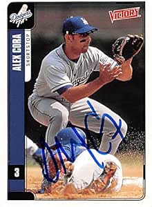 Alex Cora autographed baseball card (Los Angeles Dodgers) 2001 Upper ...
