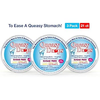 Amazon.com: Three Lollies | Queasy Drops Sugar Free | Nausea Relief ...