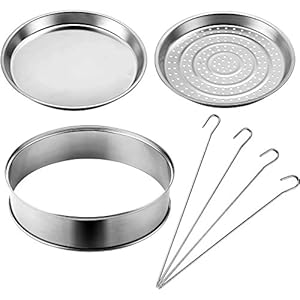 VonShef Halogen Oven Accessory Set includes Extender Ring, Skewers ...