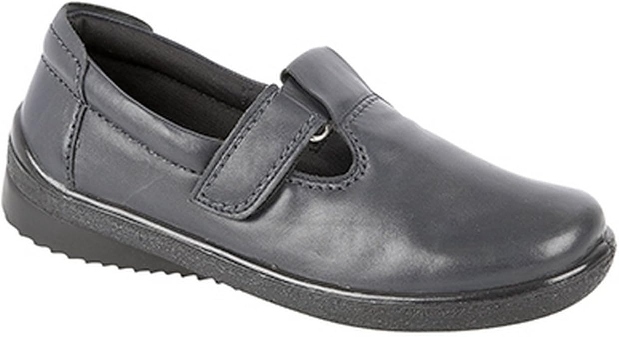 Mod Comfys Womens/Ladies Softie Leather T-Bar Leisure Shoes (8 UK ...