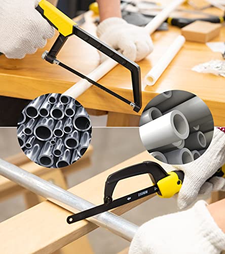 DOWELL Hacksaw Frame Set Heavy Duty Handsaw 12-inch 10-inch 6-inch Mini ...