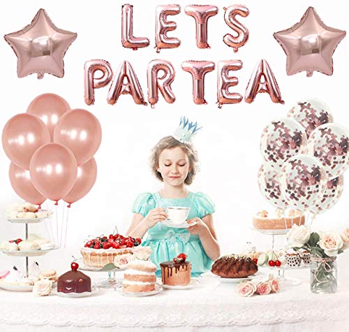 Let's Par Tea Balloons Lets Par-Tea Birthday Party Banner Decoration ...