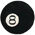 Amazon.com: Black Area Rug, Billboard Pool Eight Ball Carpet, 8 Ball ...