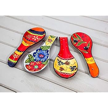 Amazon.com: Divine Deli Hand Painted Spanish Spoon Rest: Kitchen & Dining