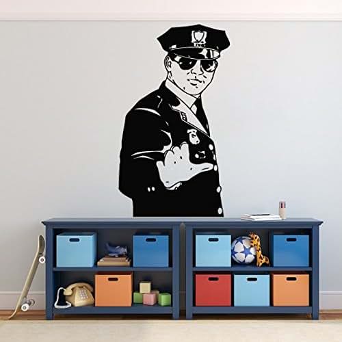 Amazon.com: policeman wall decal police officer wall sticker sheriff ...
