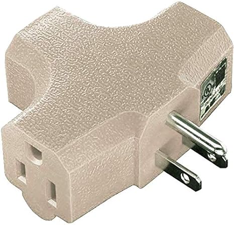 Maxlin Cable 3-Outlet Wall Adapter (T-shaped), Plug Extender; Heavy ...