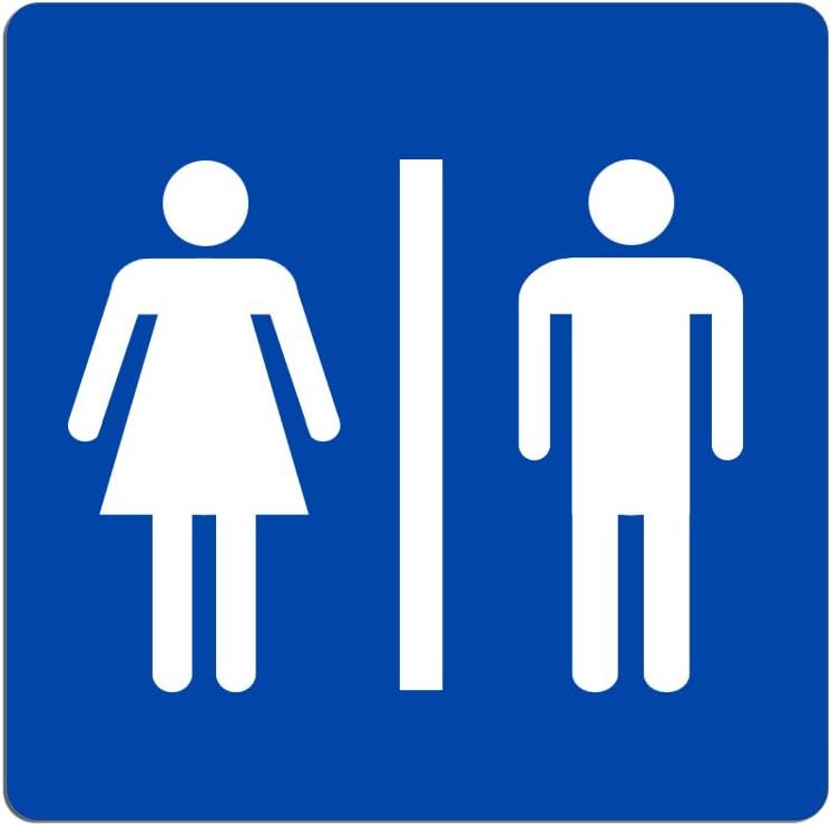 takestop® Cartello Uomo Donna SEGNALETICA WC Toilette Bagno Targa ...