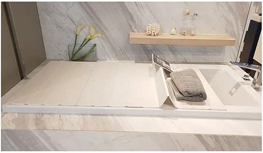 Bathtub Cover Dustproof Board Folding Bathtub Insulation Cover PVC ...