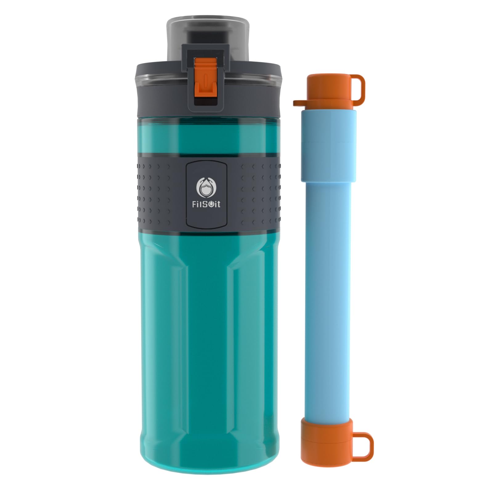 Filsoit Straw Filter Water Bottle Outdoor Water Bottle with Filter ...