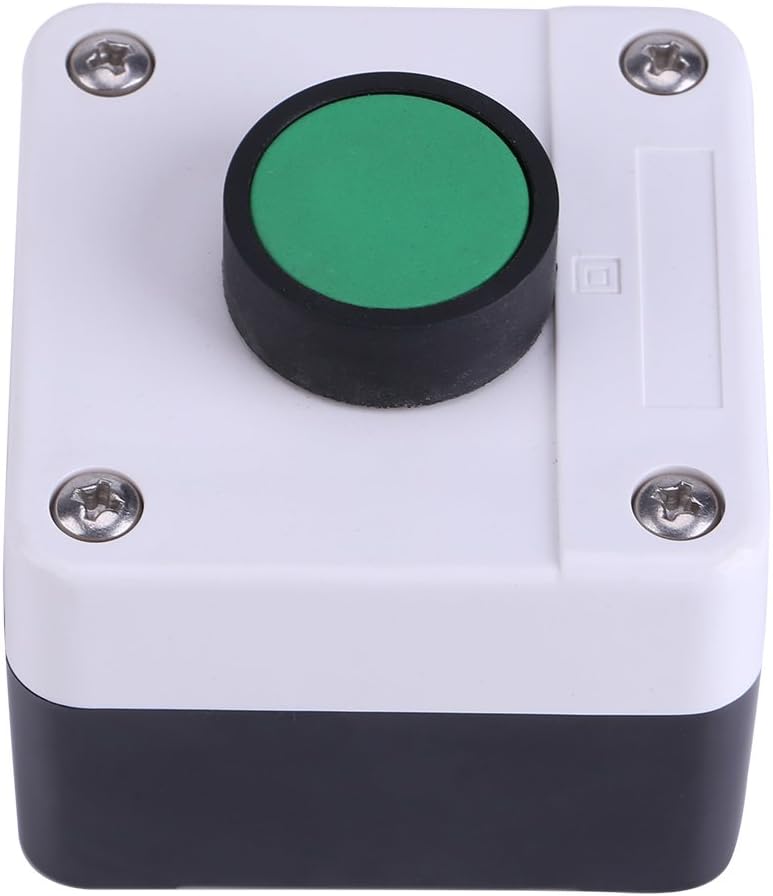 Switch Box, Weatherproof Green Push Button Switch One Button Control Box for Gate Opener – BigaMart