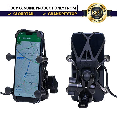 GrandPitstop Bike Mobile Holder with Charger - Car And Bike Care