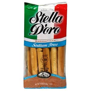 Amazon.com: Stella D'Oro Breadsticks, Sodium Free, 4.5-Ounce Packages ...