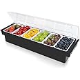 Amazon.com | JUSINGMI Bar Fruit Condiment Caddy With Lid,Bar Garnish ...